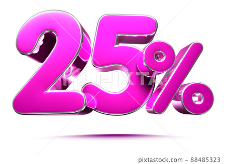 Pink 25 Percent. - Stock Illustration [88485323] - PIXTA