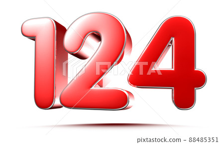 number 124. - Stock Illustration [88485351] - PIXTA