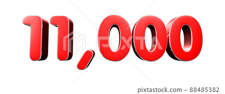 number 11000. - Stock Illustration [88485382] - PIXTA