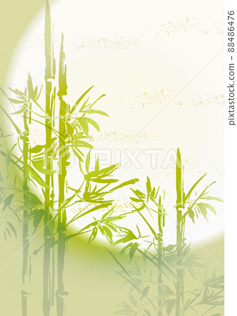 Sumi-e bamboo background illustration - Stock Illustration [88486476 ...