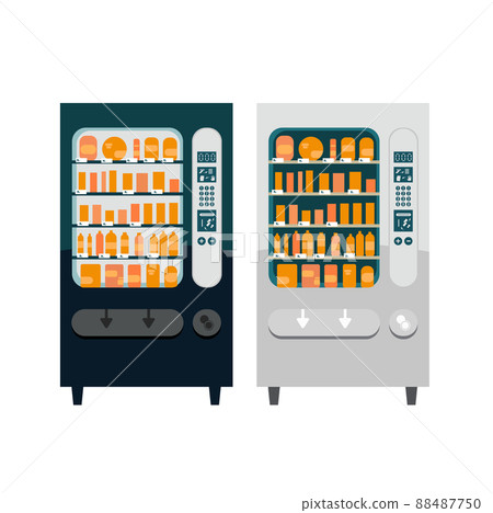 Flat vector vending machines - Stock Illustration [88487750] - PIXTA