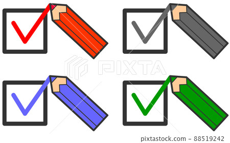 Check mark illustration to check and mark - Stock Illustration ...