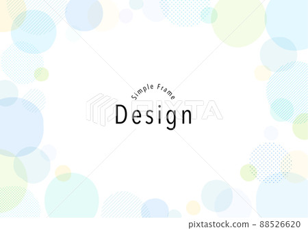 Hand-painted summer simple frame design - Stock Illustration [88526620 ...