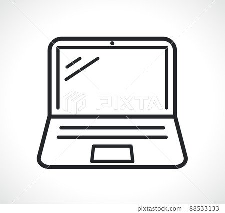 laptop or computer line icon-插圖素材 [88533133] - PIXTA圖庫