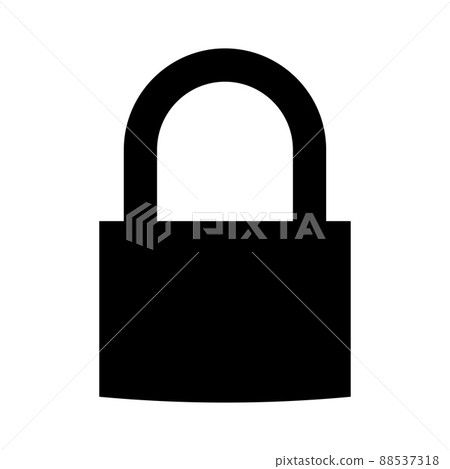 Padlock icon. Security lock sign. Secure... - Stock Illustration ...