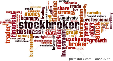 Stockbroker word cloud - Stock Illustration [88540756] - PIXTA