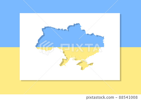 Stencil map of Ukraine on the background of the... - Stock Illustration ...