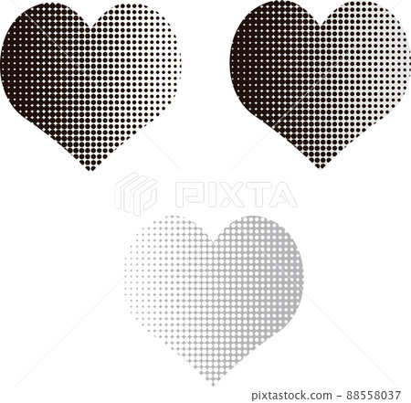 Frame heart fancy 80's fashionable cute polka... - Stock Illustration ...