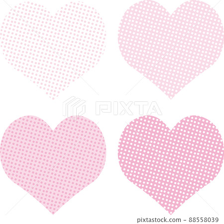 Frame heart fancy 80's fashionable cute polka... - Stock Illustration ...