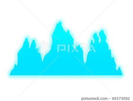 Flame line (blue) - Stock Illustration [88573092] - PIXTA