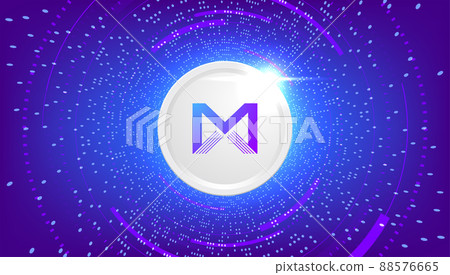 MBX coin cryptocurrency concept banner. - Stock Illustration [88576665 ...