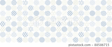 Japanese pattern polka dot background - Stock Illustration [88586715 ...