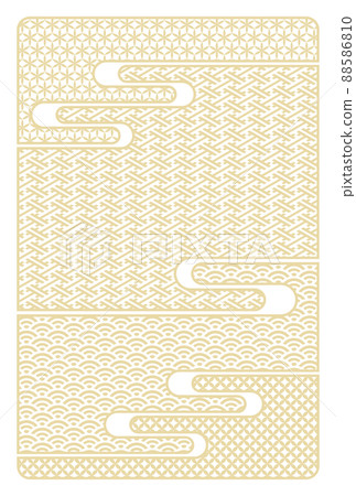 Simple braided Japanese pattern background... - Stock Illustration ...