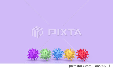 The multi color virus for sci or medical ... - Stock Illustration ...