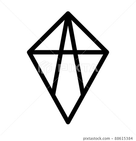 Abstract geometric kite shape, vector modern... - Stock Illustration ...