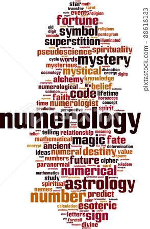 Numerology word cloud - Stock Illustration [88618183] - PIXTA