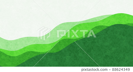 Wave fresh green Japanese pattern background - Stock Illustration ...