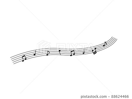 Simple wavy staff - Stock Illustration [88624466] - PIXTA