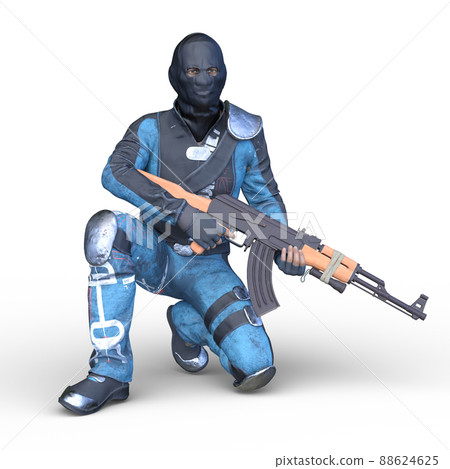 Masked soldier - Stock Illustration [88624625] - PIXTA