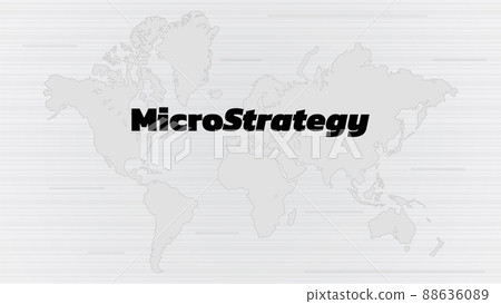 Banner MicroStrategy Incorporated with world... - Stock Illustration ...