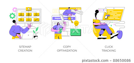 Website optimization abstract concept vector... - Stock Illustration [88650086] - PIXTA