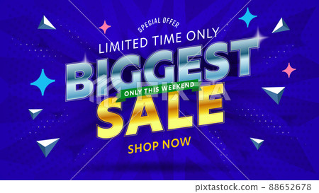 Biggest sale announcement, special offer only... - Stock Illustration ...
