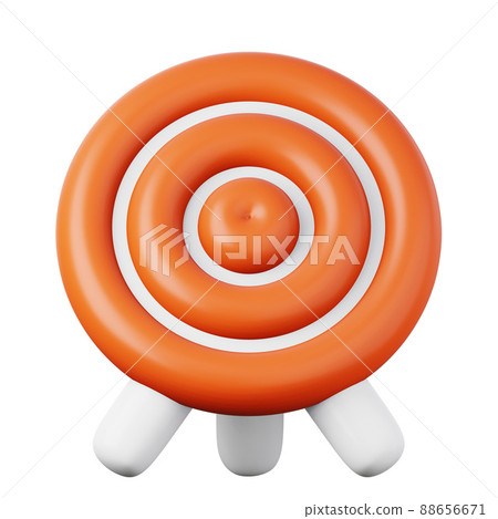 Goal target high quality 3D render illustration... - Stock Illustration ...