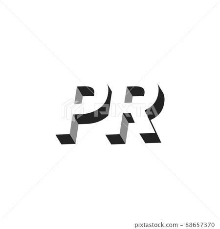 PR logo. Public Relations 3D icon - Stock Illustration [88657370] - PIXTA