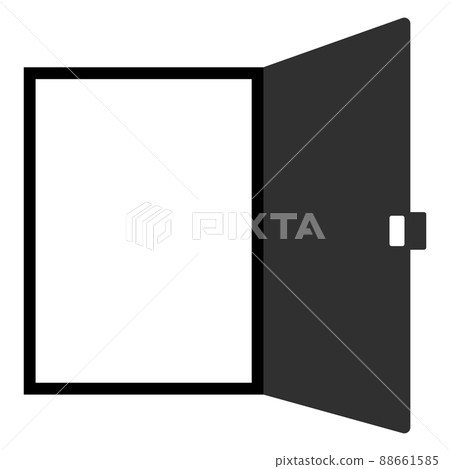 Open window silhouette icon - Stock Illustration [88661585] - PIXTA