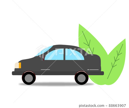 Car Simple and cute car Gray / Black - Stock Illustration [88663907 ...