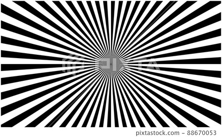 Monochrome concentrated line - Stock Illustration [88670053] - PIXTA