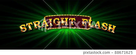 Straight flash banner. Beautiful greeting card - Stock Illustration ...