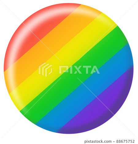 Glossy rainbow color round shape - Stock Illustration [88675752] - PIXTA