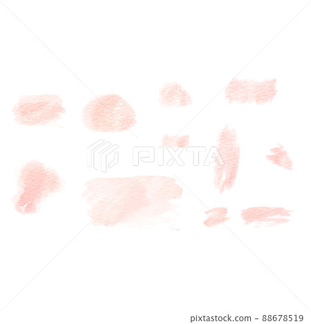 Watercolor pink heading frame vector - Stock Illustration [88678519 ...