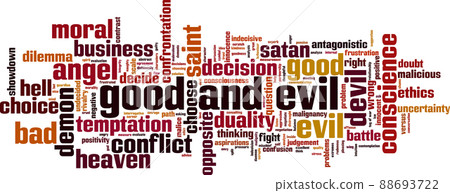 Good and evil word cloud-插圖素材 [88693722] - PIXTA圖庫