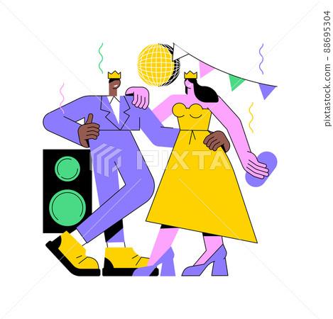 Prom party abstract concept vector... - Stock Illustration [88695304 ...