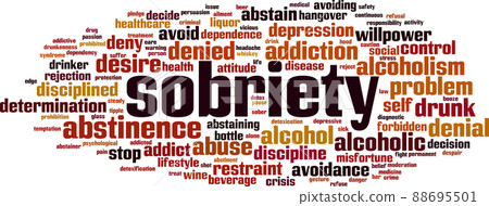sobriety word cloud - Stock Illustration [88695501] - PIXTA