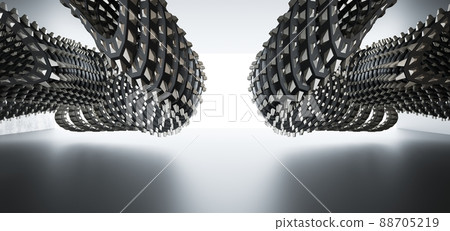 Luxury gold parametric abstract architectural... - Stock Illustration ...