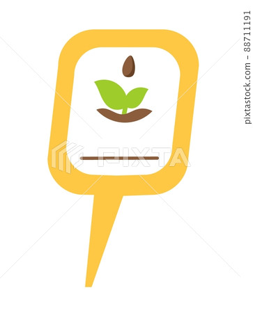 Plant Nameplate Gardening Agriculture Vector... - Stock Illustration ...