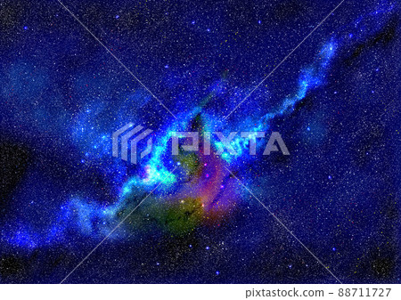 The vortex of light spreading in the universe - Stock Illustration ...