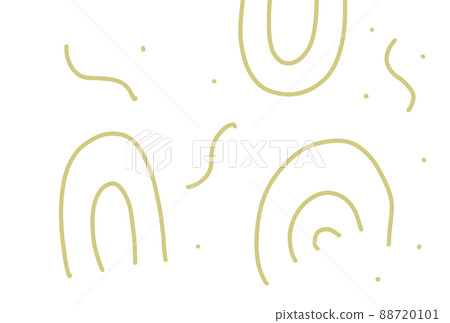 Abstract freeform organic line contour drawing - Stock Illustration ...