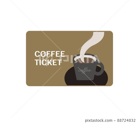Coffee ticket - Stock Illustration [88724832] - PIXTA