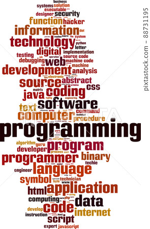 Programming word cloud - Stock Illustration [88731195] - PIXTA