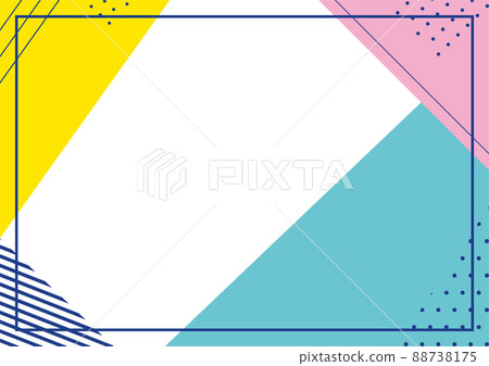 Geometric background frame - Stock Illustration [88738175] - PIXTA