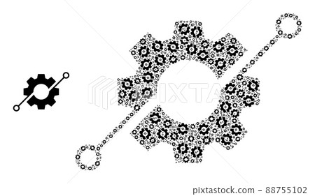 Smart Gear Recursive Mosaic of Smart Gear Items - Stock Illustration ...