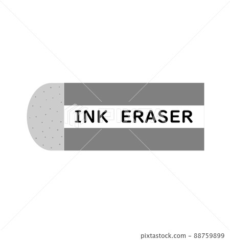 Sand eraser. A sand poppy that can erase the... - Stock Illustration ...