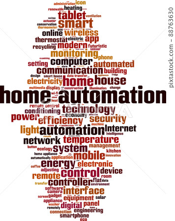 Home automation word cloud - Stock Illustration [88763630] - PIXTA
