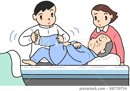 Visit rehabilitation / disuse syndrome prevention - Stock Illustration ...