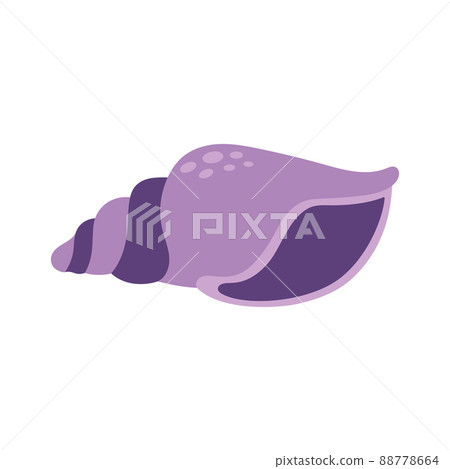 vector illustration with cute shellfish... - Stock Illustration ...