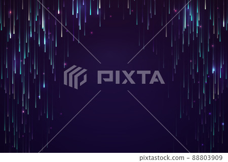 Colorful neon meteor background design vector - Stock Illustration ...